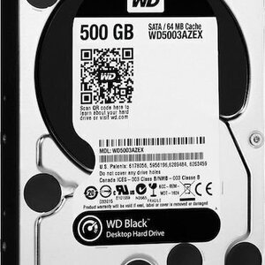 Western Digital Black 500GB HDD Σκληρός Δίσκος 3.5" SATA III 7200rpm με 64MB Cache για Desktop ...