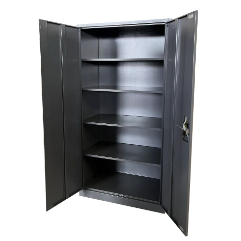 Δίφυλλη Ντουλάπα Durin Μεταλλική Γαλβανιζέ με 4 Ράφια 90x45x180εκ ...