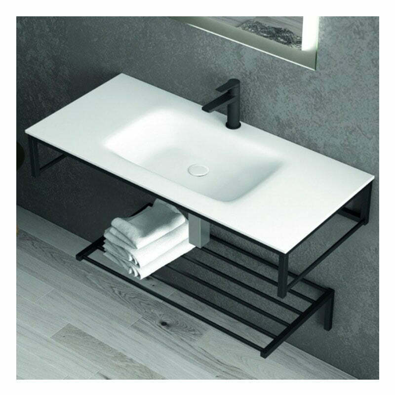 Karag Eloise 140 Ένθετος Νιπτήρας Πορσελάνης 140x46cm Λευκός | Skroutz.gr