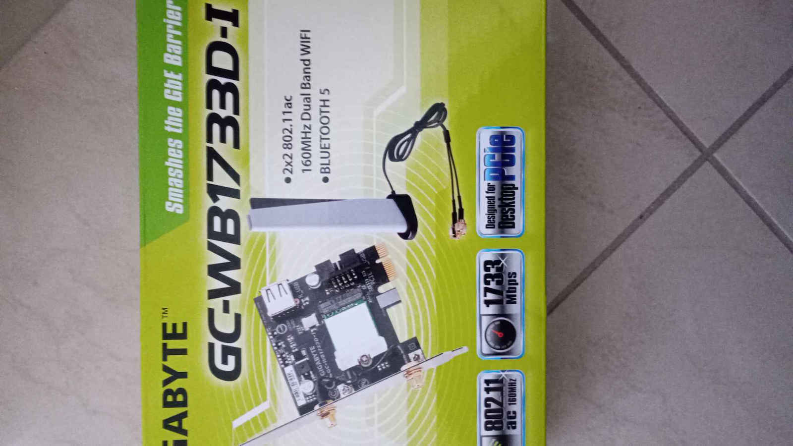 Gigabyte WB1733D-I (rev. 1.0) Ασύρματη Κάρτα Δικτύου Wi‑Fi 5 (1733Mbps ...