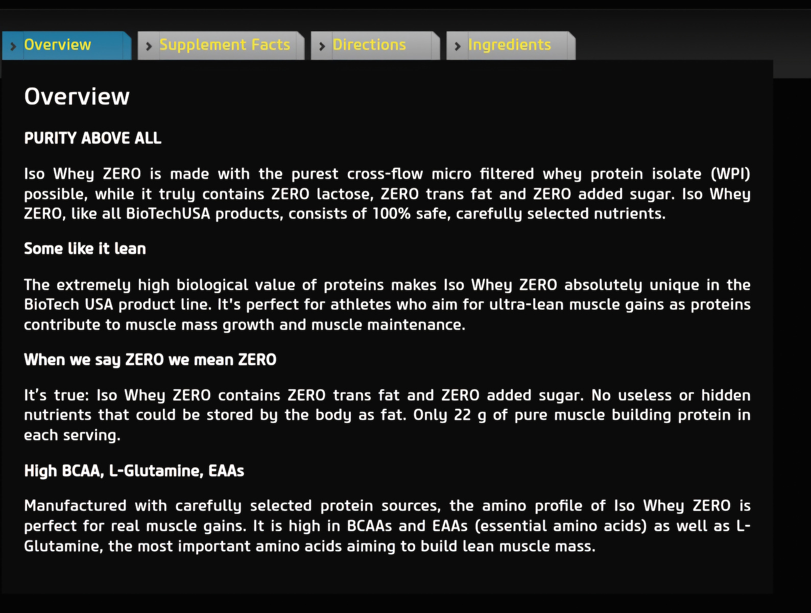 Biotech USA Iso Whey Zero Lactose Redused Πρωτεΐνη Ορού Γάλακτος Χωρίς ...