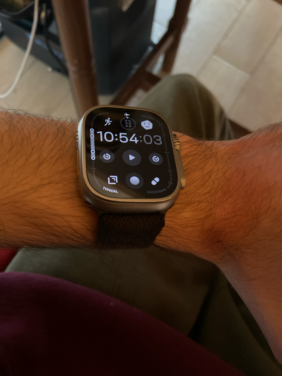 Apple Watch Ultra 3 Titanium 49mm Αδιάβροχο με eSIM και Παλμογράφο ...