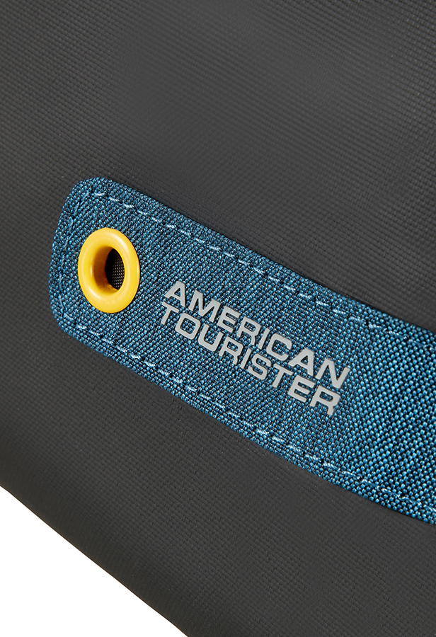 American Tourister City Drift Briefcase 14" Black/Blue | Skroutz.gr