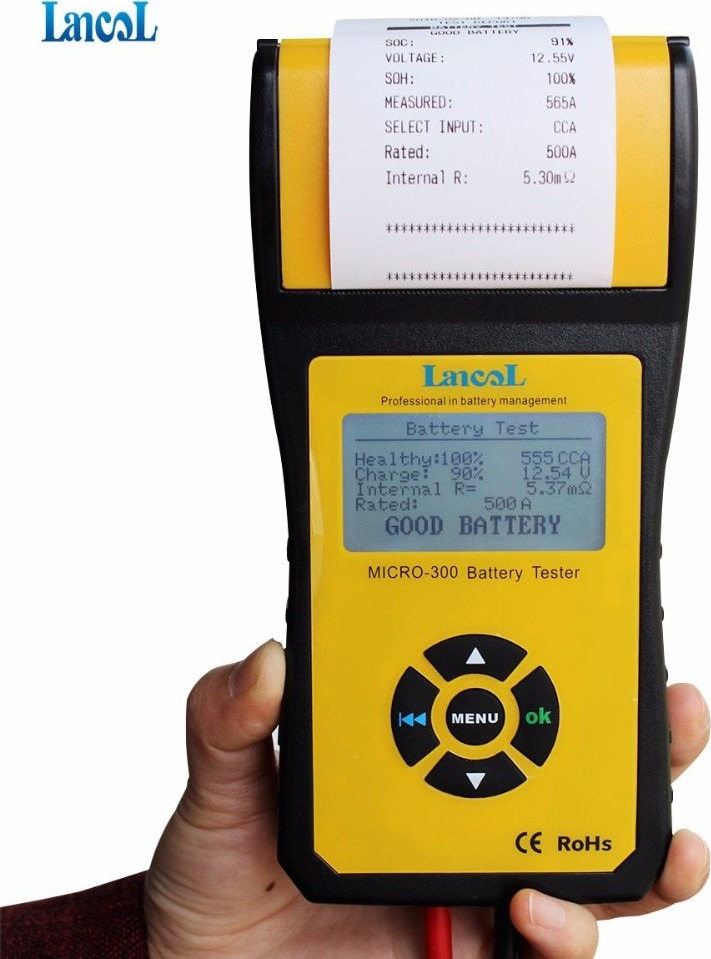Lancol Micro-300 Ψηφιακό Battery Tester με Κροκοδειλάκια | Skroutz.gr