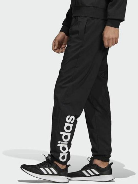 Adidas Essentials Linear Tapered Stanford Παντελόνι Φόρμας με Λάστιχο ...