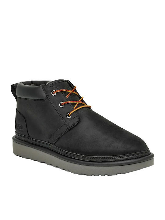 Ugg Australia Neumel Utility 1106994 Δερμάτινα Μαύρα Ανδρικά Μποτάκια ...