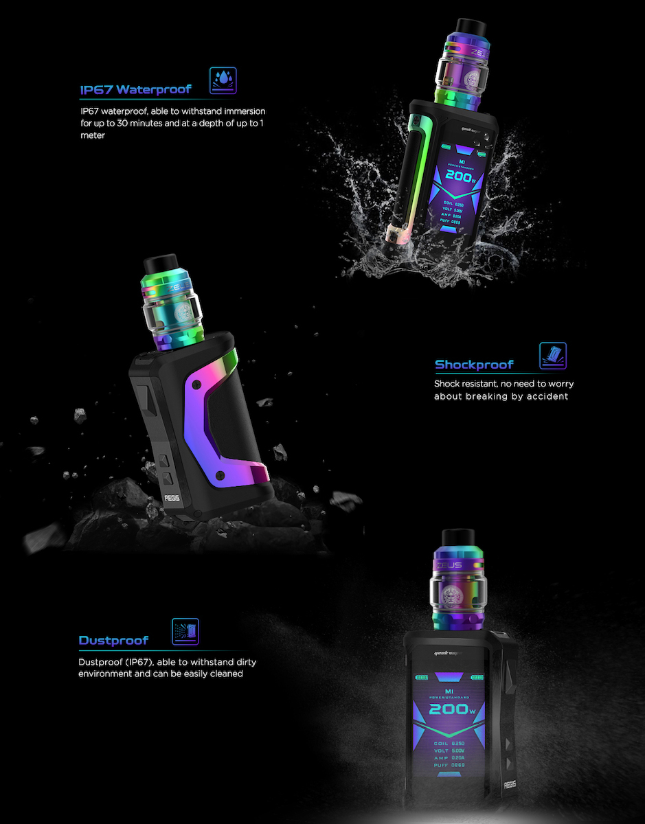 Geek Vape Aegis X Gold Black Box Mod Kit 5ml | Skroutz.gr