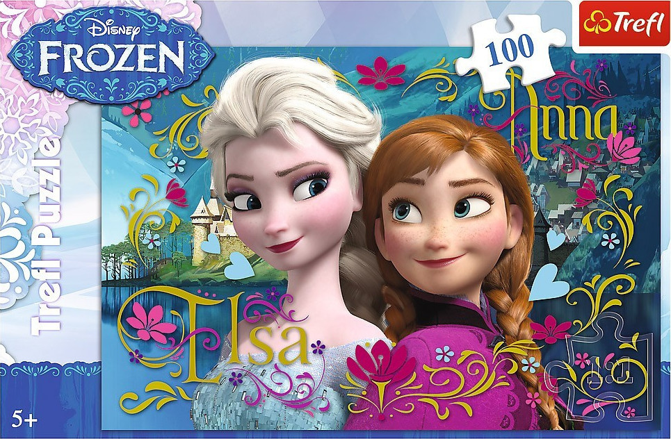 Παιδικό Puzzle Anna & Elsa 100pcs για 5+ Ετών 16255 Trefl | Skroutz.gr