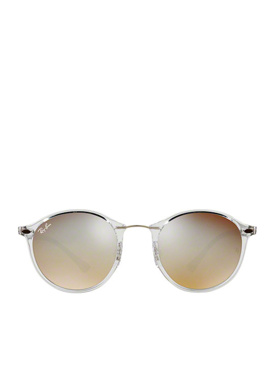 Ray Ban Light-Ray Round Unisex Γυαλιά Ηλίου σε Διάφανο χρώμα RB4242 ...