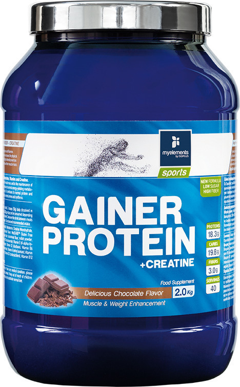 My Elements Gainer Protein +Creatine Πρωτεΐνη Ορού Γάλακτος με Γεύση ...