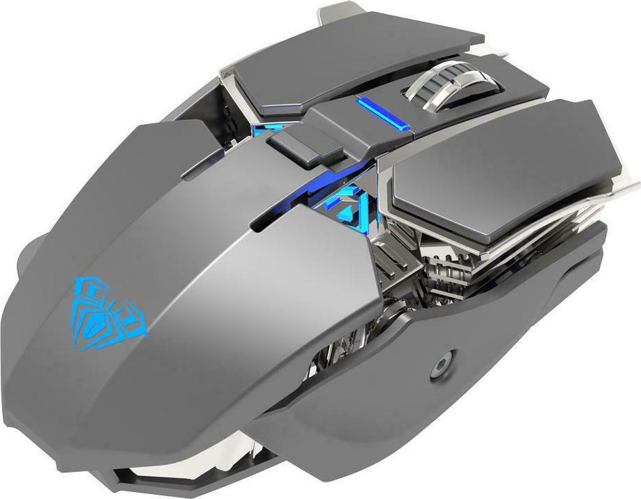 Aula Wind SC300 Ασύρματο RGB Gaming Ποντίκι Ασημί | Skroutz.gr