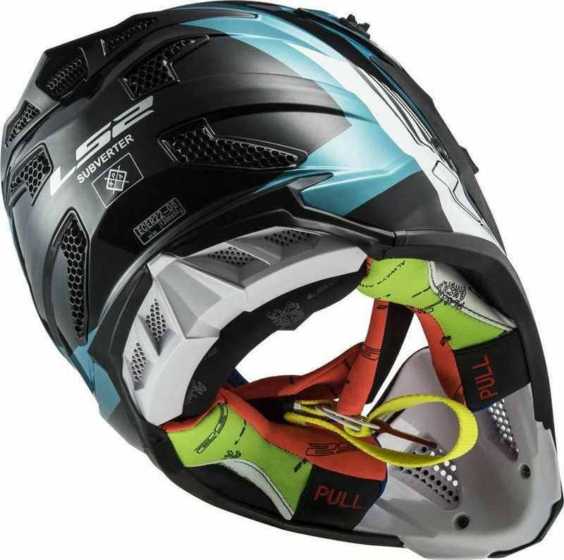 LS2 Subverter MX470 Max Black/Turquoise Κράνος Μηχανής Motocross 1350gr ...