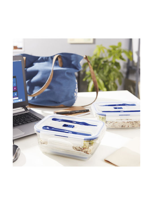 Luminarc Pure Box Δοχείο Φαγητού Γυάλινο Μπλε 1220ml S2701397 | Skroutz.gr