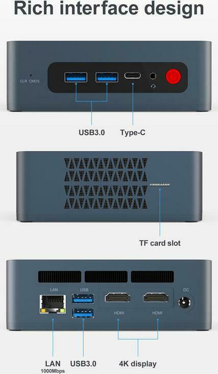 Beelink SEI8 Mini PC (Core i5-8279U/8GB DDR4/256GB SSD/W10 Home ...
