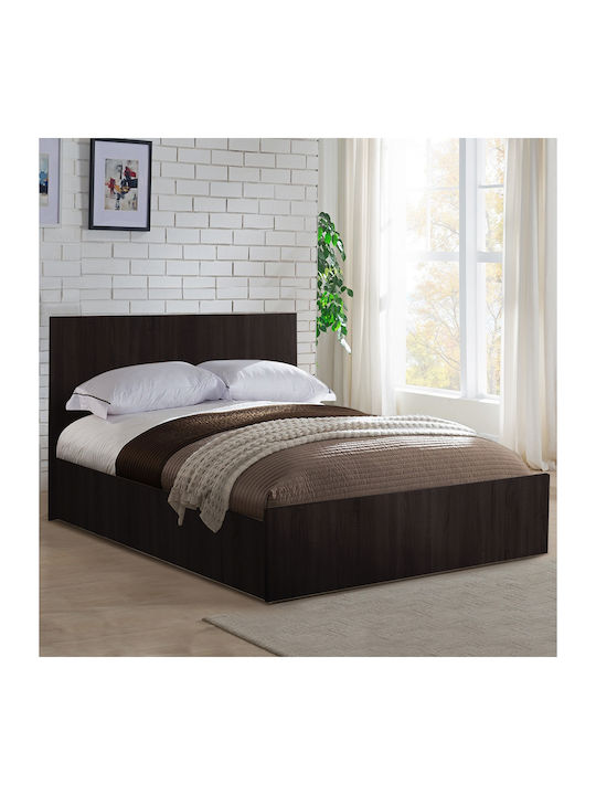 Super Double Bed Wooden without Slats Wenge 160x200cm FB92432.02 ...