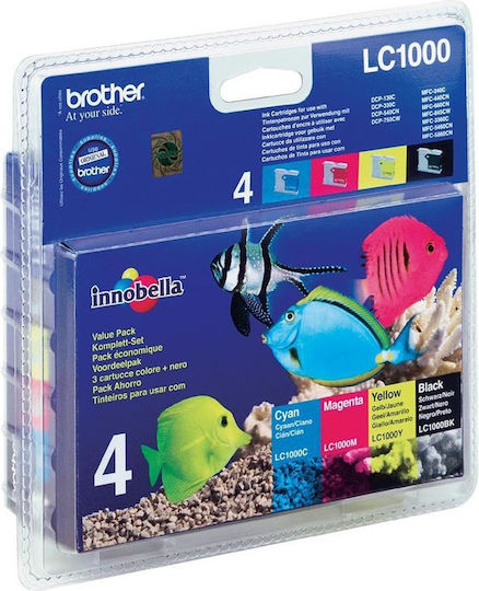 Brother LC1000 Multipack High Yield Original Pack of InkJet Printer ...