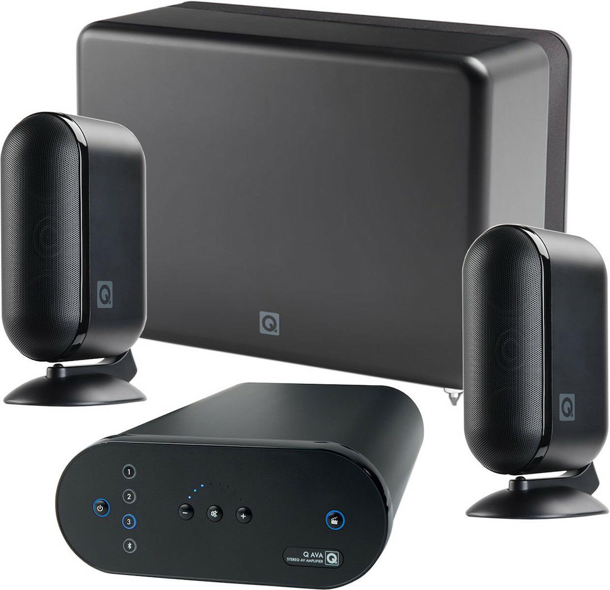 Q-Acoustics M7 Ηχεία Υπολογιστή 2.1 με Bluetooth και Ισχύ 100W σε Μαύρο ...