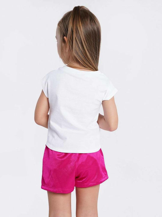 Nike Παιδικό Σετ με Σορτς Καλοκαιρινό 2τμχ Λευκό Dazzle Short 16H504 ...