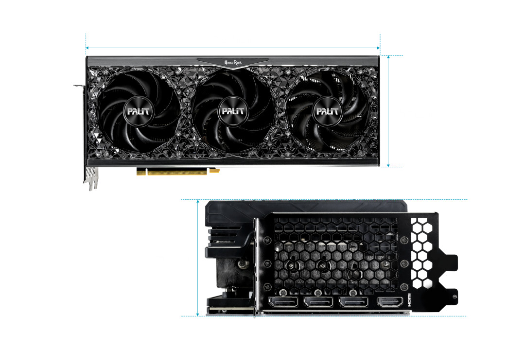 Palit GeForce RTX 4080 16GB GDDR6X GameRock OC Κάρτα Γραφικών ...