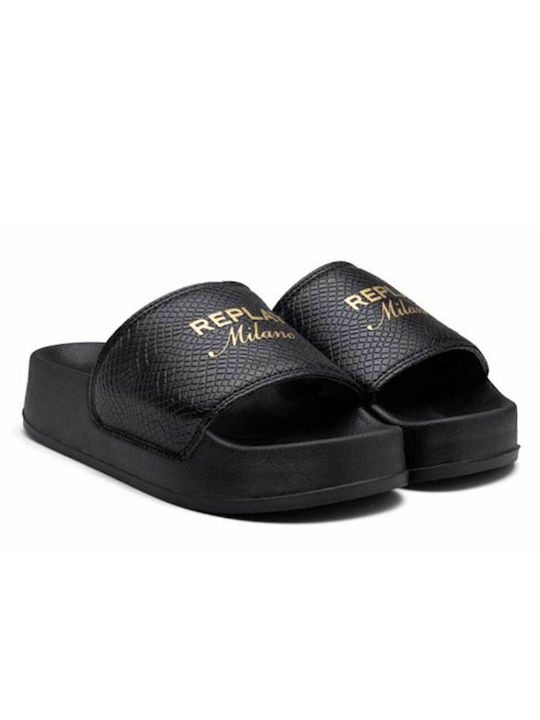 Replay Slides σε Μαύρο Χρώμα RF1HOO18S-0003 | Skroutz.gr