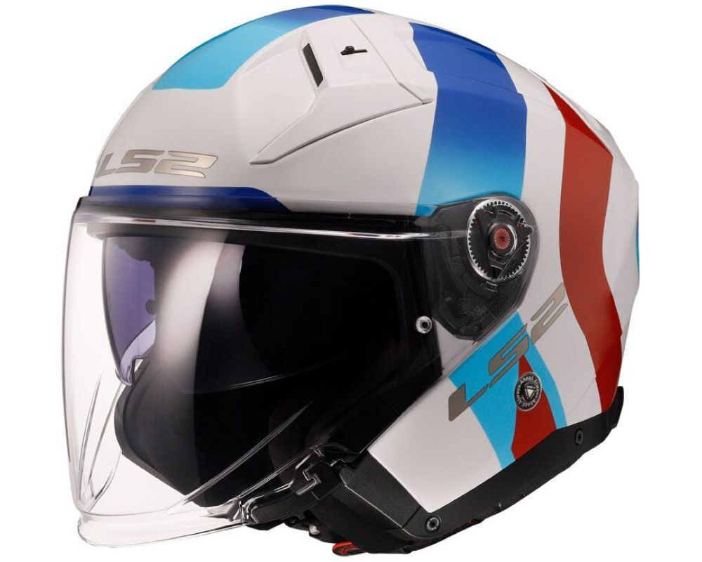 LS2 Infinity II Special White / Blue / Red Κράνος Μηχανής Jet ECE 22.06 ...