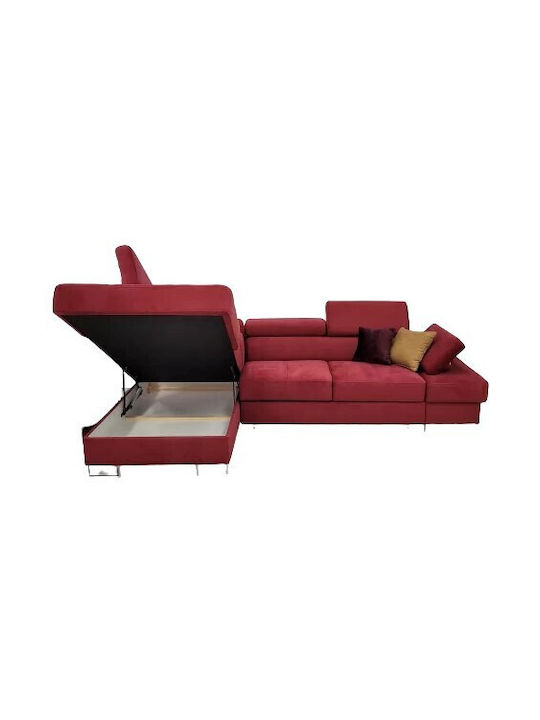 Gelito Mini Γωνιακός Καναπές Κρεβάτι με Δεξιά Γωνία Καφέ 276x165εκ ...