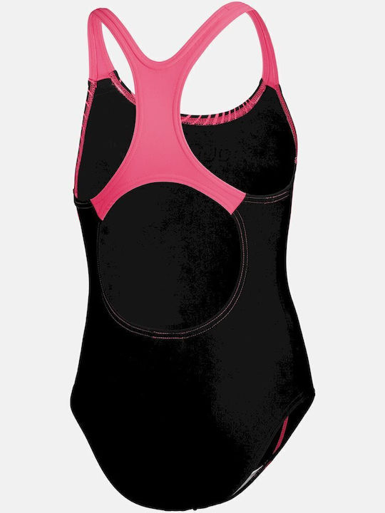 Speedo Medley Logo Medalist Kids Swimwear One-Piece Black 1345816859 ...