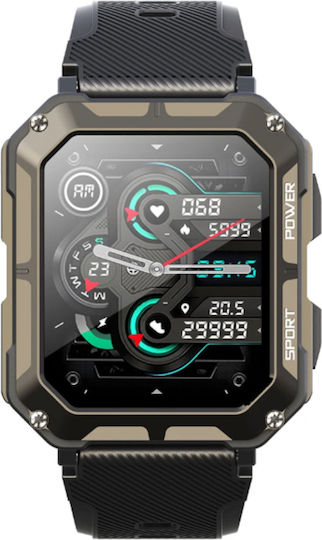 C20 Pro Smartwatch με Παλμογράφο (Μαύρο) | Skroutz.gr