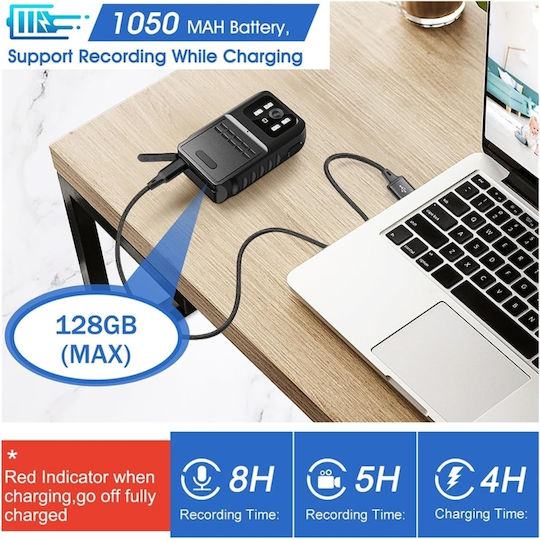 Hd 1080p Body Camera Night Vision Loop Recording Police Recorder Daily ...