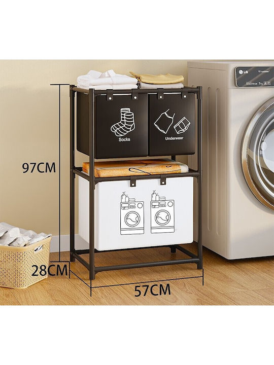 Coș de rufe Tesatura 97x28x57cm Negru | Skroutz Romania