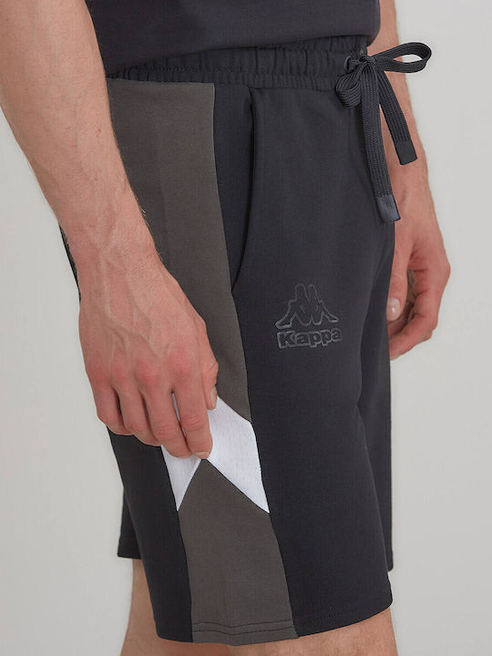 Kappa Logo Gnaco Αθλητική Ανδρική Βερμούδα Μαυρο 0856540002-ΜΑΥΡΟ ...