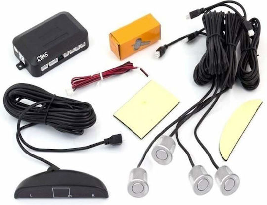 Siks Parking Sensors 4 Sensors LED Display Sound Light Metric Warning ...