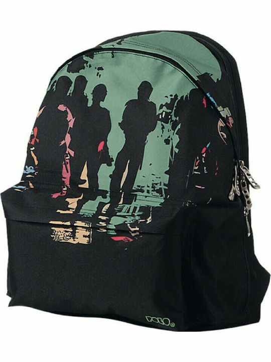 Polo Double Print Shadows Σχολική Τσάντα Πλάτης Γυμνασίου - Λυκείου ...