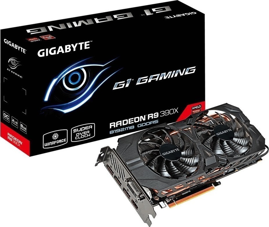 Gigabyte Radeon R9 390X 8GB WindForce 2X (GV-R939XG1 GAMING-8GD ...