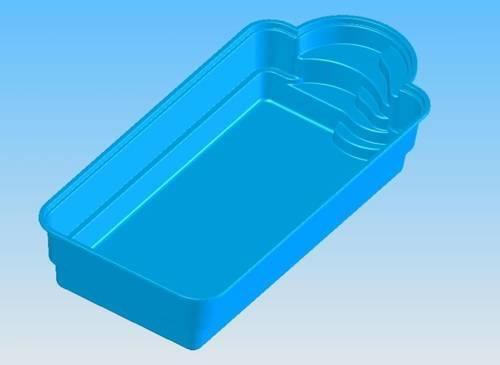 Astral Pool Golf Πολυεστερική Πισίνα Εδάφους Υδρομασάζ 600x340x125εκ. Λευκή | Skroutz.gr