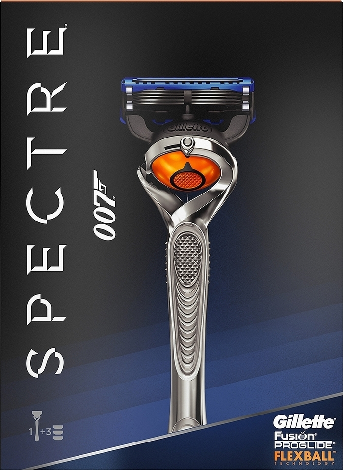 Gillette Spectre 007 Fusion Proglide Flexball (Μηχανή Chrom Ξυραφάκι ...