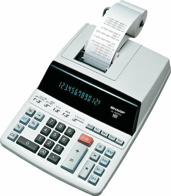 Sharp Αριθμομηχανή Χαρτοταινίας EL-2607PG 12 Ψηφίων σε Λευκό Χρώμα ...