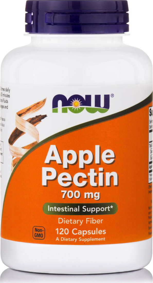 Now Foods Apple Pectin 700mg Ειδικό Συμπλήρωμα Διατροφής 120 κάψουλες ...