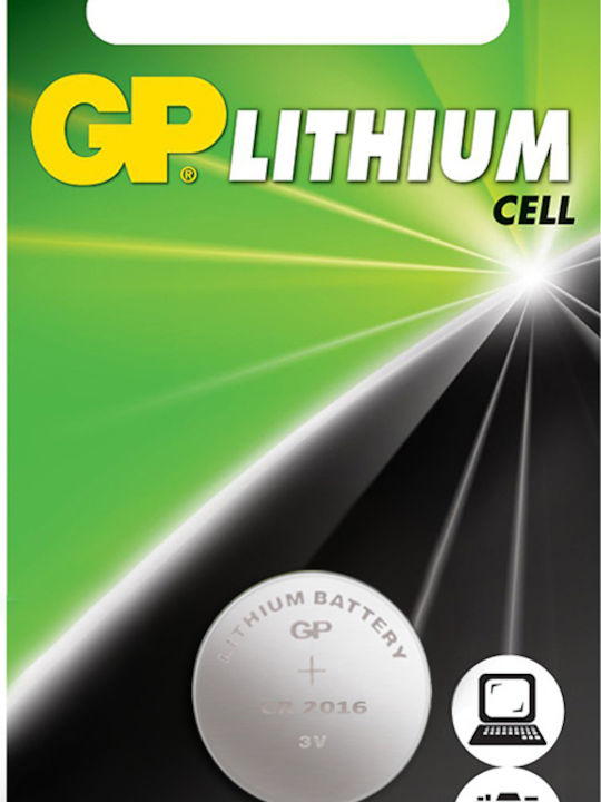 GP Batteries Lithium Cell Μπαταρία CR2016 3V 1τμχ | Skroutz.gr