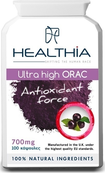 Healthia Ultra High Orac 700mg Ειδικό Συμπλήρωμα Διατροφής 100 κάψουλες ...