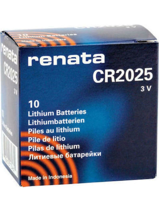 Renata Μπαταρίες Λιθίου Ρολογιών CR2025 3V 10τμχ | Skroutz.gr