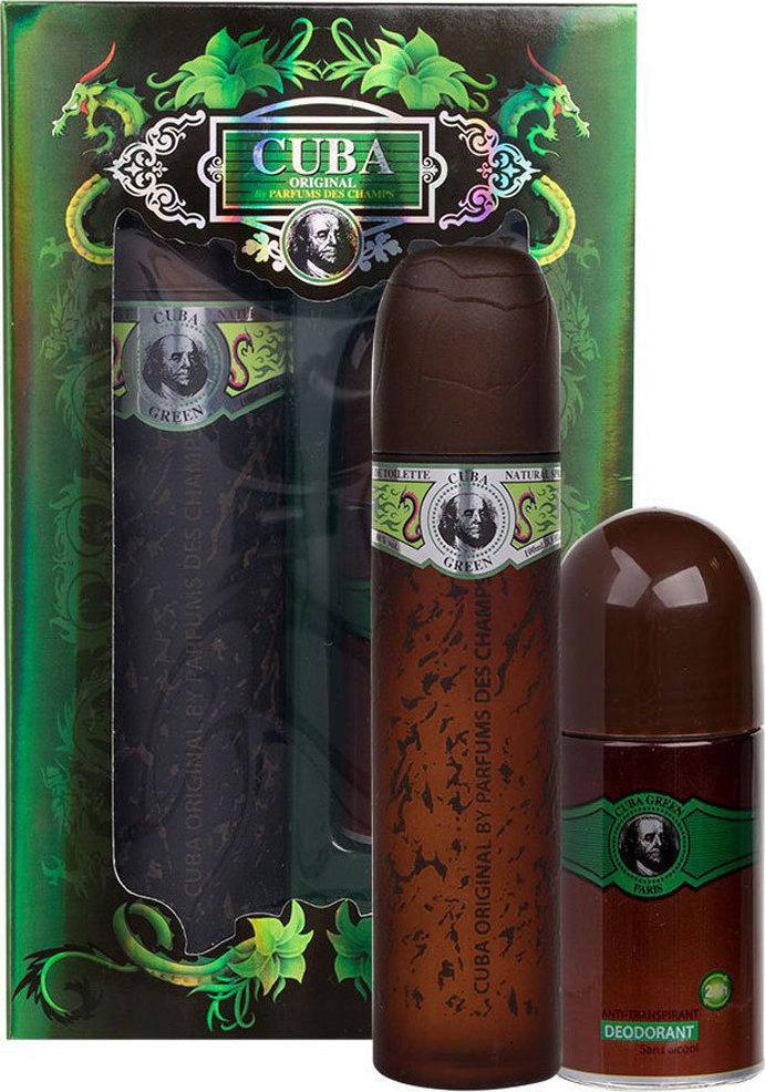 Cuba Green Eau De Toilette 100ml & Deodorant Roll On 50ml | Skroutz.gr