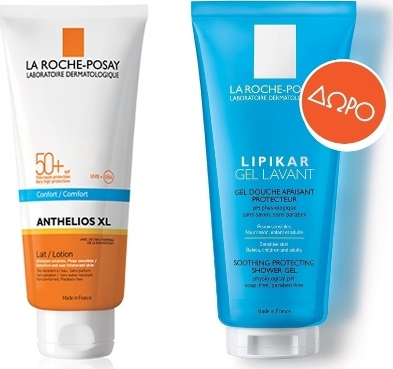 La Roche Posay Anthelios Xl Creme Comfort Spf 50 And Lipikar Gel Lavant