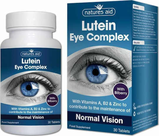 Natures Aid Lutein Eye Complex Normal Vision Alpha Lipoic Acid Ειδικό ...