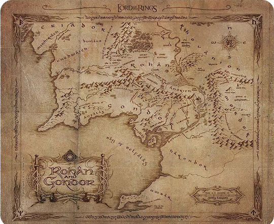 Abysse Lord Of The Rings Rohan And Gondor Map MousePad | Skroutz.gr