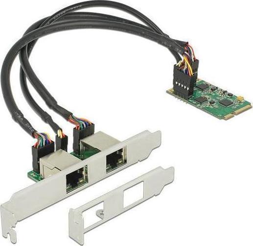 DeLock Mini PCIe I/O PCIe 2x Gigabit LAN Low Profile | Skroutz.gr DeLock Mini PCIe I/O PCIe 2x Gigabit LAN Low Profile | Skroutz.gr
