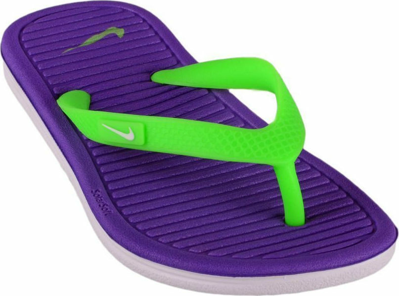 Nike Παιδικές Σαγιονάρες Flip Flops Πράσινες Solarsoft 555624-503 ...