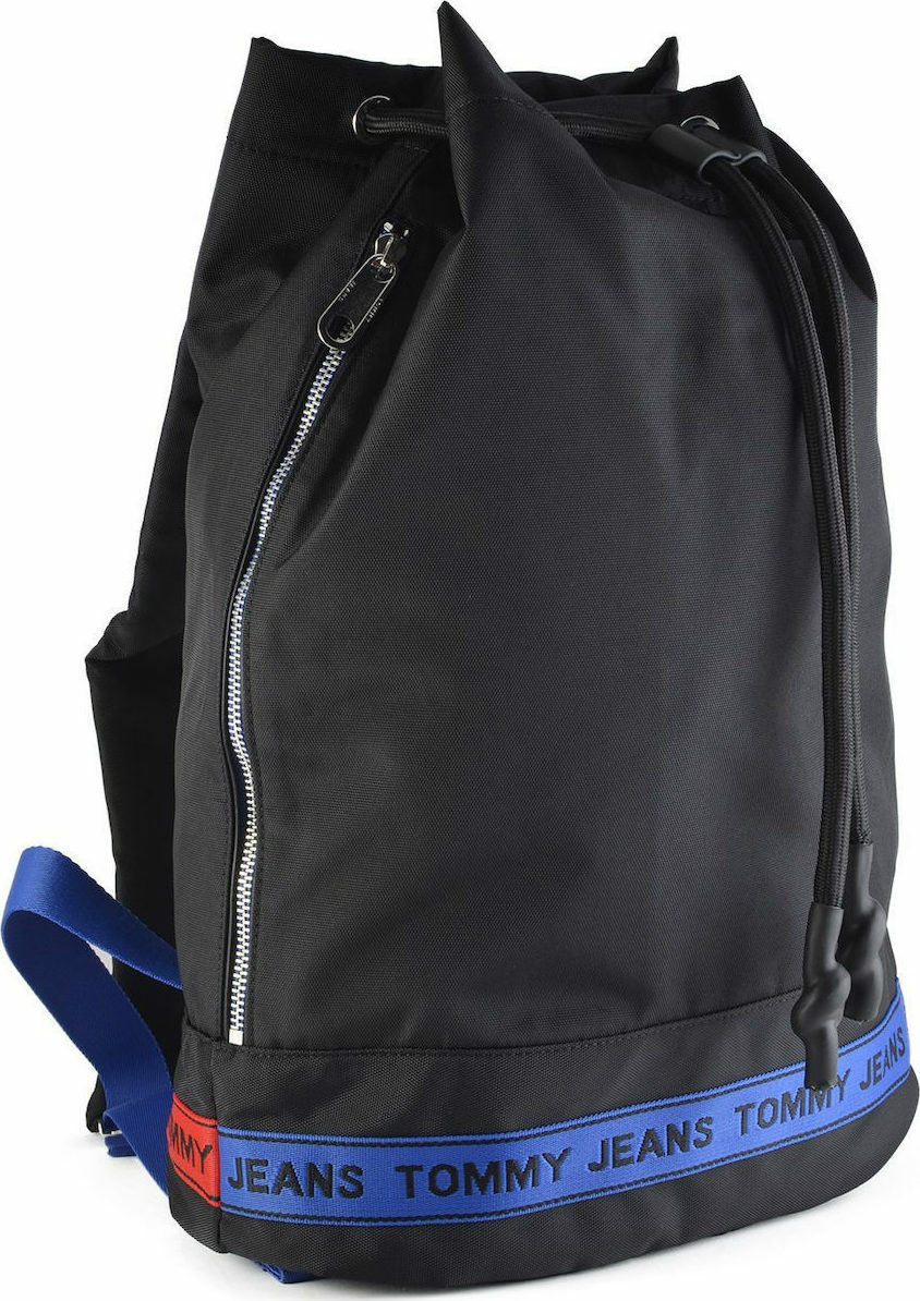 Tommy Hilfiger TJ Logo Tape Bucket Σακίδιο Πλάτης Μαύρο AU0AU00246-902 ...