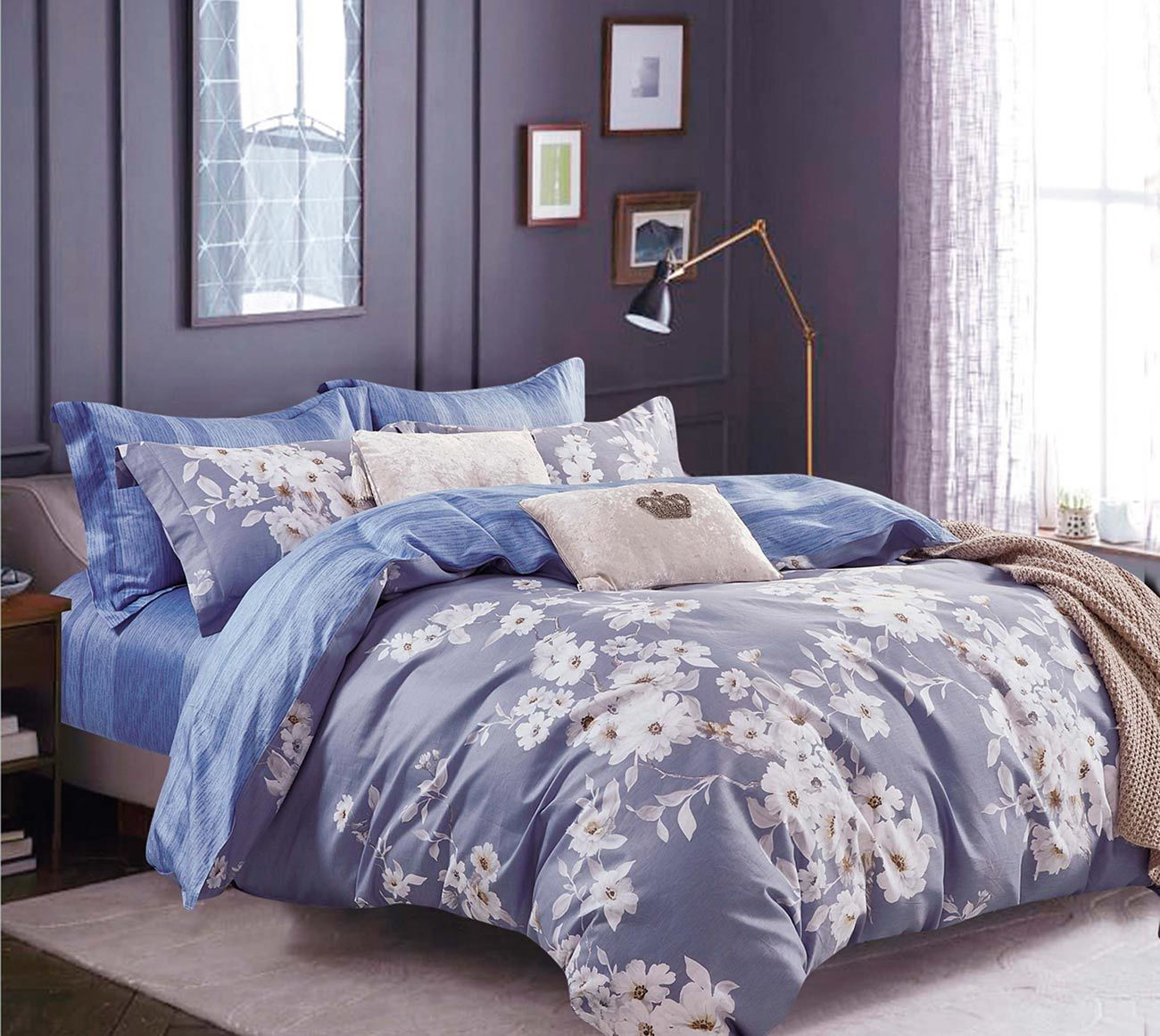 Rythmos Σετ Παπλωματοθήκη Βαμβακοσατέν Υπέρδιπλη με 2 Μαξιλαροθήκες ...