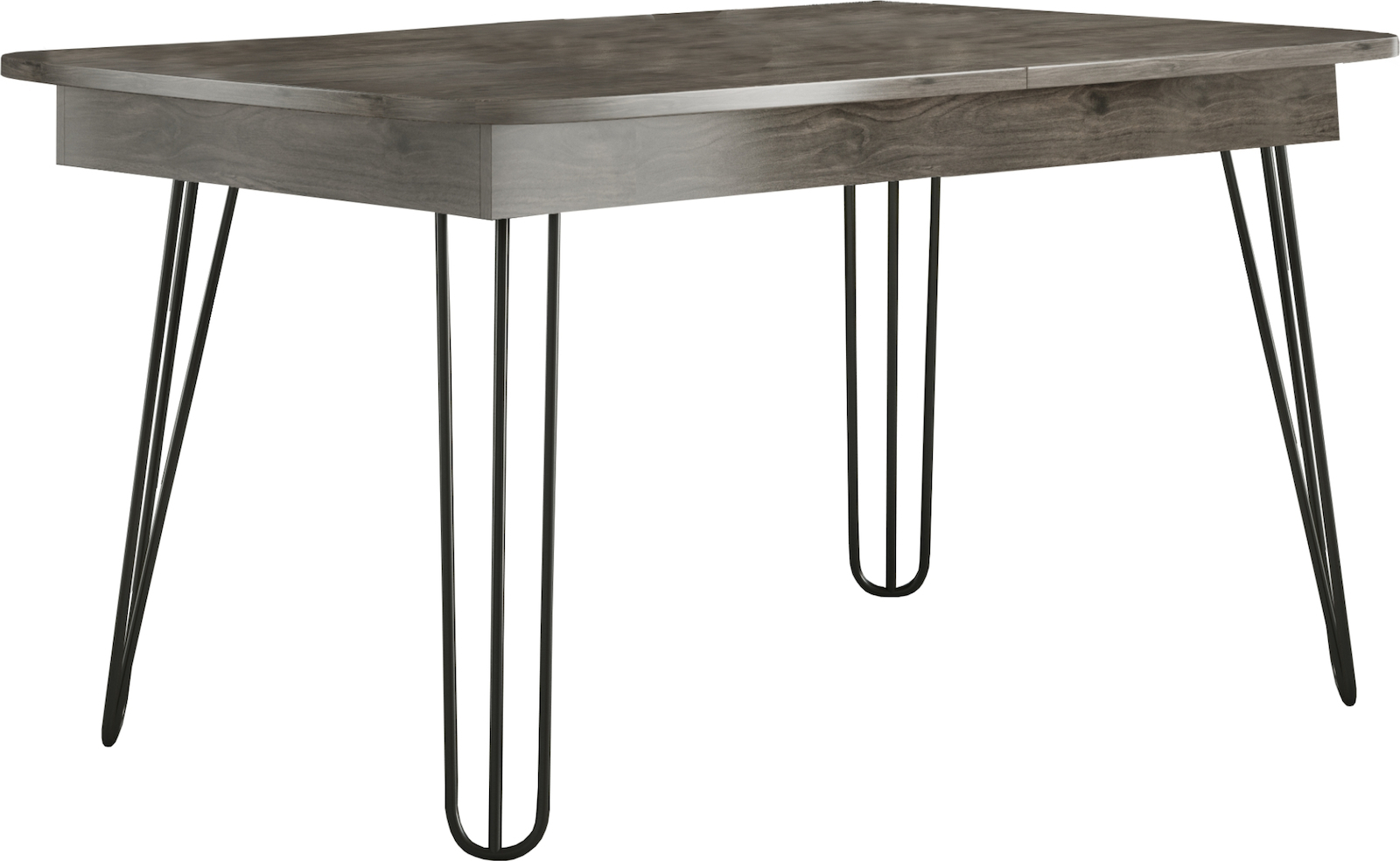 Δίας Τραπέζι Κουζίνας Επεκτεινόμενο Ξύλινο με Μεταλλικό Σκελετό Σταχτί ...